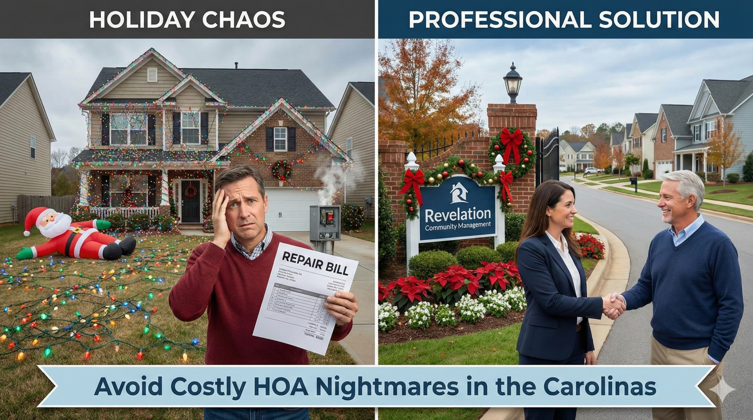 Holiday HOA Nightmares: Avoid Costs with RCM in the Carolinas ...