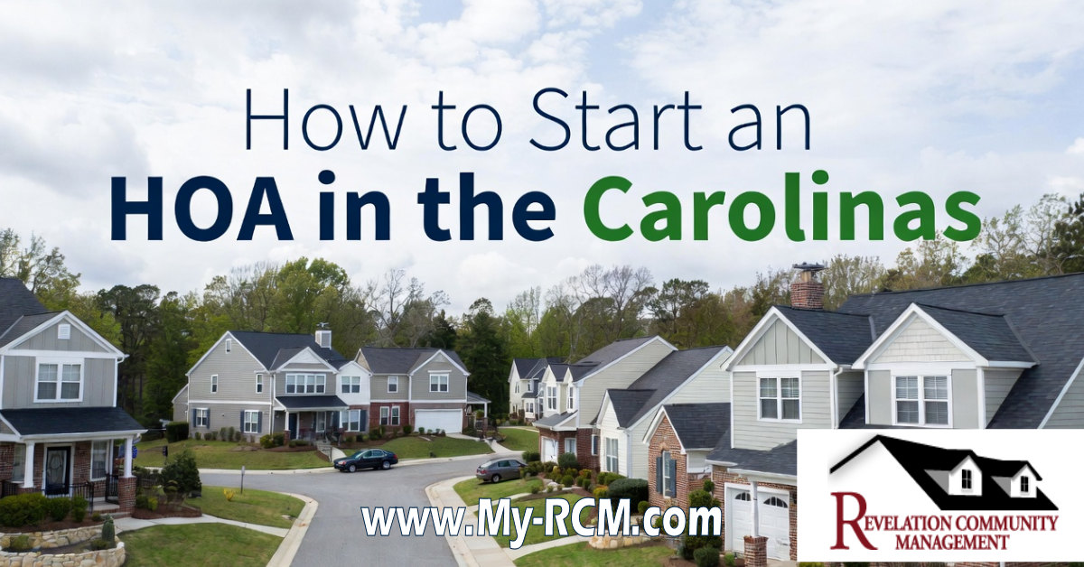 How to Start an HOA in the Carolinas the Right Way - Revelation ...